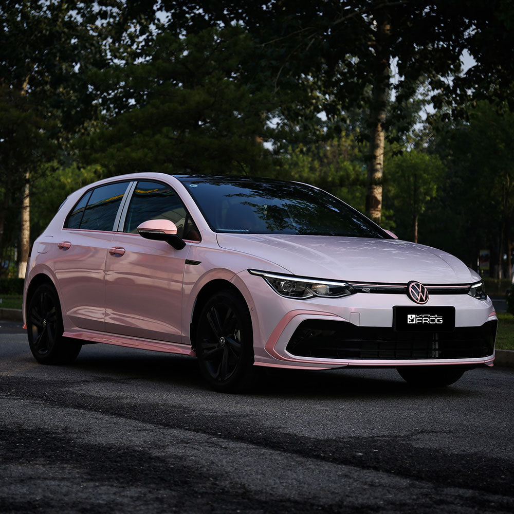 Candy Metallic Pink White Vinyl Wrap – vinylfrog