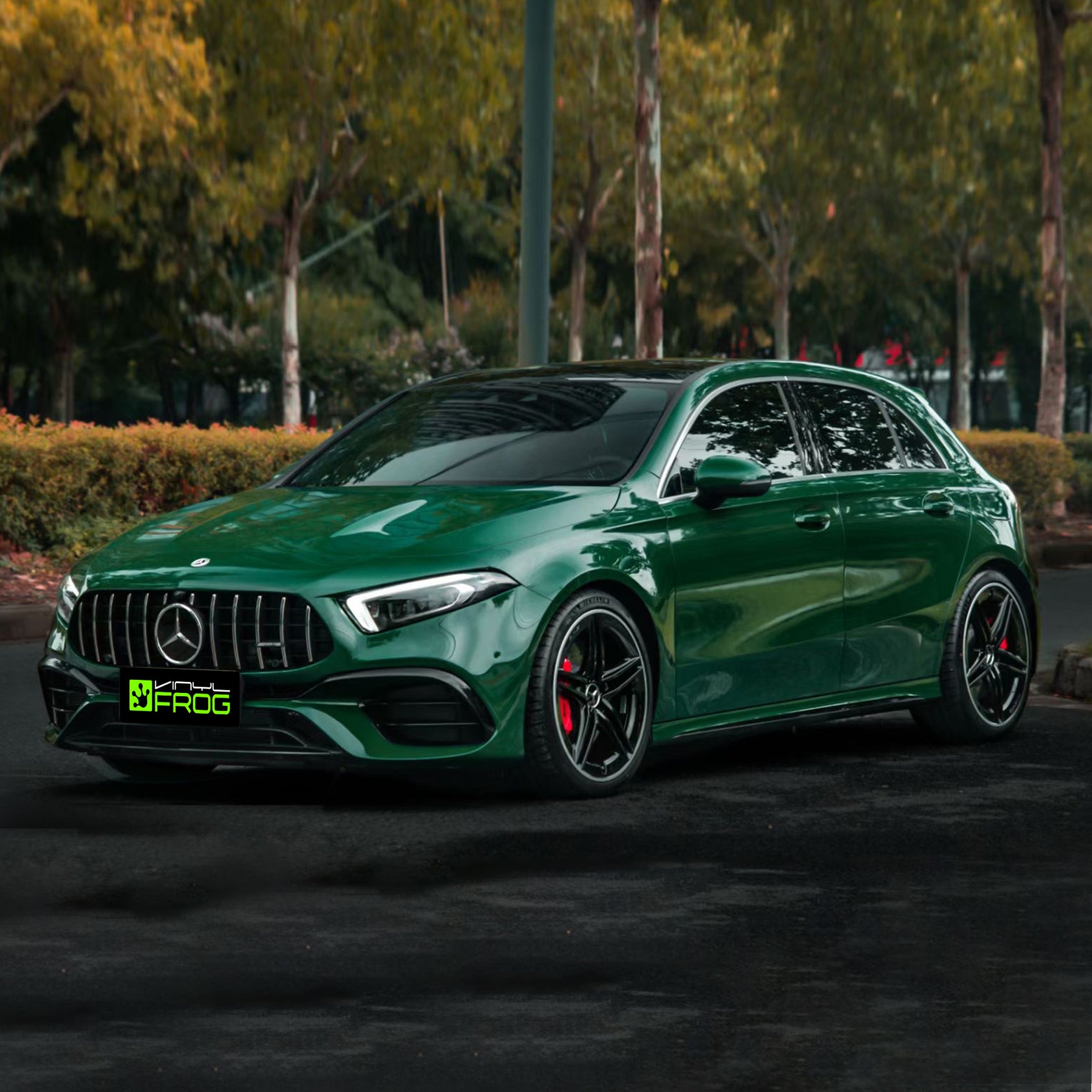 High Glossy Vintage Racing Green Vinyl Wrap – vinylfrog