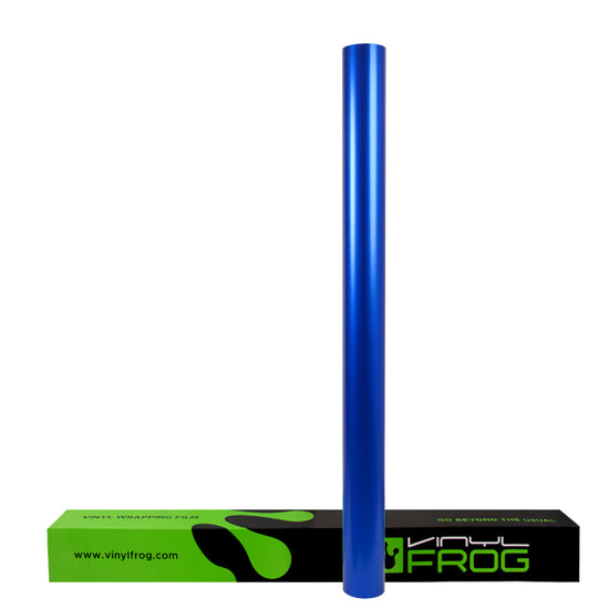 Satin Chrome Blue Vinyl Wrap – vinylfrog