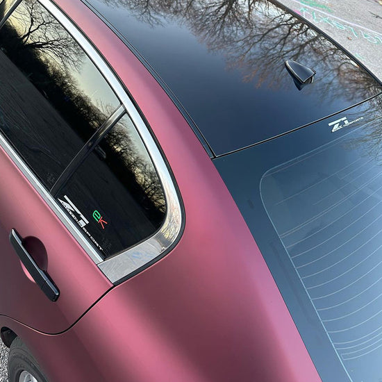 Satin Chrome Chocolate Cosmos Red Vinyl Wrap – vinylfrog