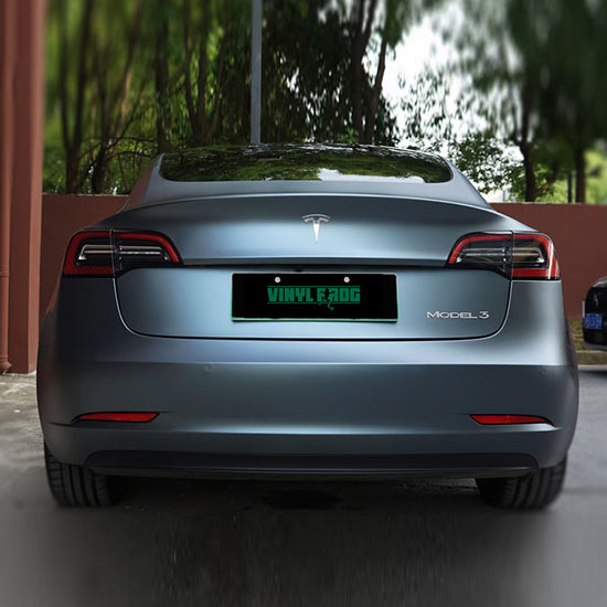 Matte Silk Gray Blue Vinyl Wrap – vinylfrog